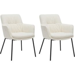 OTTO home Esszimmerstuhl &raquo;Katelin&laquo; () 1 Stk.pflegeleichter Webstoff Bezug, pulverbeschichtetes Metallgestell Webstoff 100% Polyester B/H/T: 60cm x 