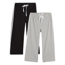 bonprix Damen bonprix Sporthose Capri-Sporthose, skinny fit mit geradem Bein 32/34 (XS), N-Gr