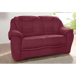 Sit & More sit&more 2-Sitzer &raquo;Bansin&laquo; inklusive Federkern rot Luxus-Microfaser ALTARA NUBUCK (100% Polyester);SOFTLUX -Kunstleder;NaturLEDER (echtes Rindsleder)/