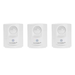 homematic IP Smart-Home-Steuerelement &raquo;Bewegungsmelder mit D&auml;mmerungssen.,innen 3er Set&laquo; wei&szlig; Flexible Montage an W&auml;nden, Decken, in Ecken oder im 