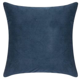 Pad Dekokissen &raquo;Elegance&laquo; Design als Basic, aus Samt, elegante Optik blau Polyester B/L: 40cm x 40cm, 1 Stk.