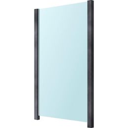 STAKET PRO Zaun Glaszaun, Gesamtl&auml;nge: 1,217 m, 2 Pfosten grau Aluminium, Glas Pfosten: 2 Stk.