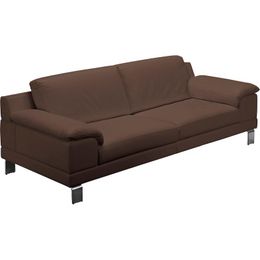 Egoitaliano 2,5-Sitzer &raquo;Shakira, Design und Sitzkomfort auf hohem Niveau, tolle Details&laquo; bequeme Armlehne und R&uuml;ckenlehne braun Leder &raquo;BULL&laquo; (echtes Rindsleder). 