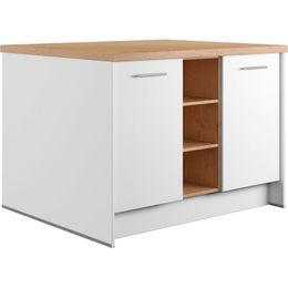 IMPULS K&Uuml;CHEN K&uuml;cheninsel &raquo;Kopenhagen, flexibel stellbar, Schubk&auml;sten mit Soft-Close&laquo; Set, vormontiert, mit Stauraum auf beiden Seiten, Breite 123 cm 