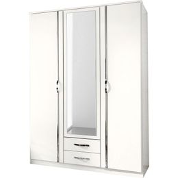 wimex Kleiderschrank &raquo;Duo&laquo; wei&szlig; B/H/T: 135cm x 198cm x 58cm, Schubladen: 2 Stk. T&uuml;ren: 3 Stk.