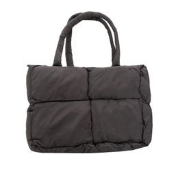Zwillingsherz Damen Tragetasche &raquo;"Uni"&laquo; ger&auml;umig, leichtes Material grau B/H/T: 45cm x 30cm