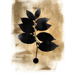 Livingwalls living walls Fototapete &raquo;ARTist Dark Leafs&laquo; Vlies, Wand, Schr&auml;ge schwarz-wei&szlig; Vlies B/L: 2m x 2,8m
