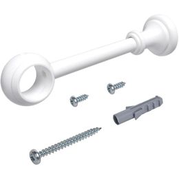 Liedeco Tr&auml;ger &raquo;Th&uuml;ringen&laquo; f&uuml;r Gardinenstangen &Oslash; 28 mm wei&szlig; L: 16,5cm