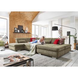 Die PlanBar Wohnlandschaft &raquo;MP-IN17004 U-Form, Breite 382 cm, mit Federkern-Polsterung&laquo; Federkern-Polsterung, wahlweise mit Funktionen 100% Polyester 