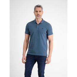 Lerros Herren Lerros Poloshirt mit Logo Stickerei blau M