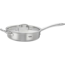 Fissler Bratpfanne &raquo; M5 Pro-Ply , Edelstahl-Pfanne&laquo; Edelstahl 18/10 5-lagiges Mehrschichtmaterial f&uuml;r pr&auml;zise Temperaturkontrolle silber &Oslash; 24cm + H&ouml;he 11cm