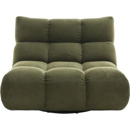 Home Affaire 1,5-Sitzer &raquo;Cozy Bubble, 360&deg; drehbarer Sessel, Breite 107 cm&laquo; mit eleganter Steppung, Rundumbezug & weicher Polsterung gr&uuml;n 95% 