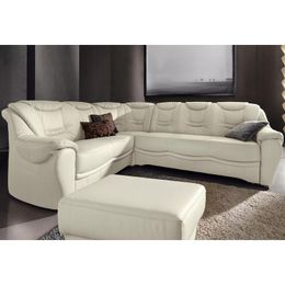 Sit & More sit&more Ecksofa &raquo;Benson L-Form&laquo; wahlweise mit Schlaffunktion wei&szlig; NaturLeder;Luxus-Microfaser;Luxus-Kunstleder;Primabelle -Microfaser B/H/T: 265cm x 