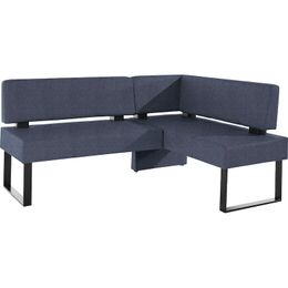 OTTO home Eckbank &raquo;Oliver mit Metallgestell, K&uuml;chenbank&laquo; verschiedene Bez&uuml;ge Cord Esszimmerbank OTTOs Choice blau Holzwerkstoff, Massivholz, Polyester