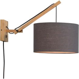 GOOD&MOJO Wandleuchte &raquo;Andes&laquo; E27 grau &Oslash; 32cm H: 43cm