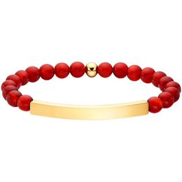 Aniston Jewelry & Watches Damen Aniston JEWELRY & WATCHES Armband &raquo;Schmuck Geschenk flexibles Armband&laquo; mit Aventurin oder T&uuml;rkis-Imitat rot 15,5cm, 