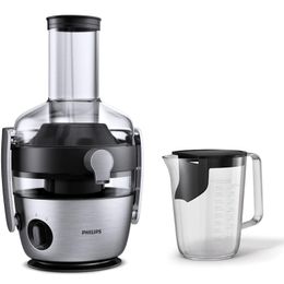 Philips Entsafter &raquo;HR1921/20 Avance&laquo; 1100 W mit GeoTech Sieb, QuickClean und Vorsp&uuml;lfunktion silber Einheitsgr&ouml;&szlig;e Entsafter