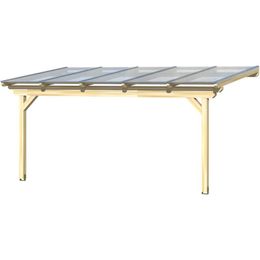 Skan Holz Terrassendach &raquo;Ancona&laquo; Leimholz braun Polycarbonat (PC) B/H/T: 541cm x 276cm x 300cm