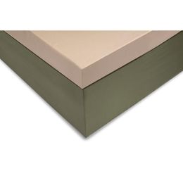ZO HOME Spannbettlaken &raquo;Satinado&laquo; Laken aus 100% Baumwolle, hochwertiges Mako-Satin, Betttuch ab 90x200 beige Mako-Satin, Obermaterial: 100% Baumwolle