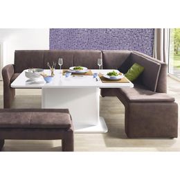 exxpo - sofa fashion Eckbank &raquo;Cortado, elegant und modern mit hohem Sitzkomfort&laquo; hohe Bodenfreiheit, sch&ouml;ne Detailverarbeitung, wahlweise Lederbezug 