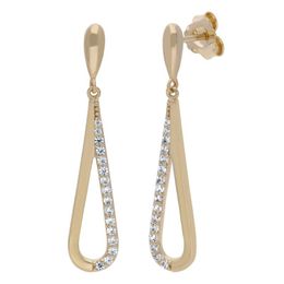 Firetti Damen Paar Ohrstecker &raquo;Schmuck Geschenk Silber 925 Ohrschmuck Ohrringe Tropfen&laquo; mit Zirkonia (synth.) Silber 925 (Sterlingsilber)