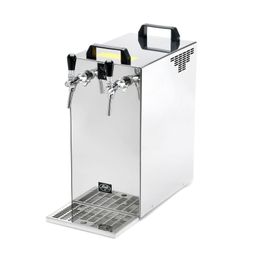 ich-zapfe Zapfanlage Kontakt 155 - Green Line - Bierzapfanlage 2-leitig Trockenk&uuml;hlger&auml;t aus Edelstahl, 160 Liter/h
