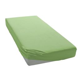 bellana Spannbettlaken &raquo;bellana Aqua mit Elasthan, 160 g/m&sup2;&laquo; Spannbetttuch f&uuml;r Matratzen bis 35cm H&ouml;he, b&uuml;gelfrei, faltenfrei gr&uuml;n Jersey-Elasthan, 