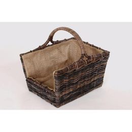 Locker Aufbewahrungskorb braun Rattan Einheitsgr&ouml;&szlig;e