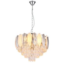 Globo LIGHTING H&auml;ngeleuchte &raquo;DALTON&laquo; E14 1 Stk. H&auml;ngelampe/Pendelleuchte/Esszimmer/Wohnzimmer/Esstisch silber 1 Stk.