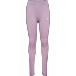 Hummel Leggings "Mix Mid Waist Tights" in Lila | Gr.: 146
