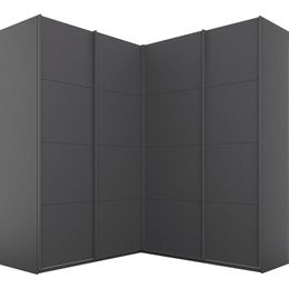 Rauch Schwebet&uuml;renschrank &raquo;Schrank Garderobe Eckkleiderschrank QUADRA Front in Dekor/Hochglanz&laquo; Ma&szlig; 181x187 cm, H&ouml;hen 210/229 cm, inkl. Soft-Close-
