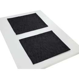 WIRTH Platzset &raquo;JAVA&laquo; blau Obermaterial: 98% Baumwolle, 2% Elasthan B/L: 40cm x 35cm, 2 Stk., Baumwolle Elasthan, eckig