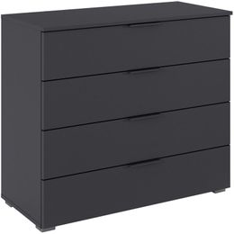 OTTO home Schubkastenkommode &raquo;Sideboard Schubladenkommode AGORDO mit Dekor- oder Hochglanzfront&laquo; in zwei Griff-Farben, Breite 80 cm, vier gro&szlig;e und 