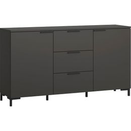 Home Affaire Kommode &raquo;Alternative&laquo; Breite 151 cm grau Holzwerkstoff B/H/T: 150,4cm x 83,5cm x 40cm, 3 Stk., 2 Stk.