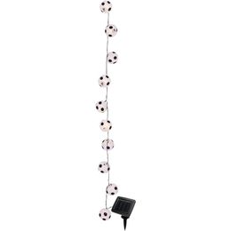 N&auml;ve n&auml;ve Lichterkette &raquo;Japanballon-20er-Solar-Lichterkette&laquo; Fu&szlig;ball, Material: Polyester, Metall, Kunststoff, Farbe: wei&szlig;/schwarz schwarz Dioden 20 Stk., 
