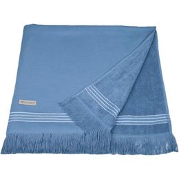 Ross Hamamtuch &raquo;Hamam&laquo; idealer Begleiter f&uuml;r Strand, Sauna oder Wellnessbereich blau Hamam Frottier, Hamam Frottier B/L: 90cmx180cm, 1 Stk., Hamamtuch