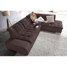 Sit & More sit&more Ecksofa &raquo;Pale L-Form&laquo; inklusive Kopfteilverstellung, wahlweise mit Schlaffunktion braun SOFTLUX -Kunstleder im Korpus, Sitz und R&uuml;cken in 