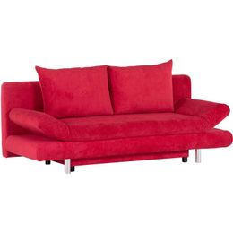 GUTMANN FACTORY Schlafsofa rot 100% Polyester B/H/T: 194cm x 73cm x 91cm, Flachgewebe