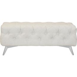 Home Affaire Polsterhocker &raquo;Amaury&laquo; Chesterfield-Optik, Breite 120cm, Fu&szlig;farbe w&auml;hlbar beige Struktur (100% Polyester);Samtoptik (100% Polyester) B/H/
