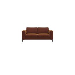 FLEXLUX 2-Sitzer &raquo;Fiore, super Sitzkomfort durch Kaltschaum im Sitz&laquo; schmale Armlehnen, F&uuml;&szlig;e Alu+schwarz braun 100% Polyester B/H/T: 149cm x 85cm x 