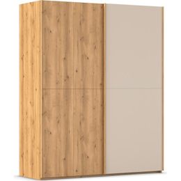 Rauch Schwebet&uuml;renschrank &raquo;Kleiderschrank Schrank Garderobe Schlafzimmerschrank SCALE-WOOD&laquo; edle geteilte Front in massiver Asteiche mit Glast&uuml;ren 