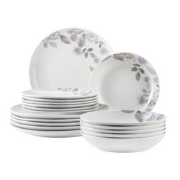 M&auml;ser M&Auml;SER Tafelservice &raquo;Sono&laquo; Teller Set wei&szlig; Porzellan 18 tlg.