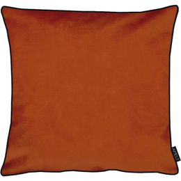 Apelt Dekokissen &raquo;Ruby&laquo; Kissenh&uuml;lle ohne F&uuml;llung, 1 St&uuml;ck orange Polyester B/L: 46cm x 46cm, 1 Stk.