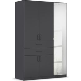 Rauch Dreht&uuml;renschrank &raquo;Maika&laquo; mit Spiegel, 2 Schubladen, in verschiedenen Breiten, H&ouml;hen und Farben grau Holzwerkstoff B/H/T: 136cm x 210cm x 54cm