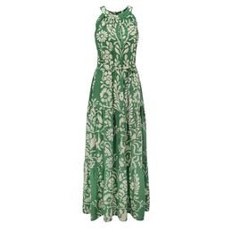 Aniston CASUAL Sommerkleid in gr&uuml;n-hellbeige | Gr.: 36