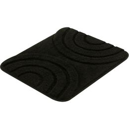 Kleine Wolke Badematte &raquo;Bow, Badvorleger, Badezimmer Teppich&laquo; H&ouml;he 25 mm rutschhemmend beschichtet fu&szlig;bodenheizungsgeeignet Badteppich, Uni Faben, Hoch/Tief Effekt