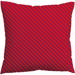 Schlafgut Kissenbezug &raquo;Premium Kissenbezug Woven Fade Satin (1 St)&laquo; Ton-in-Ton Rei&szlig;verschluss, Fadendichte von 300tc, Streifen, OEKO Tex bunt Mako-Satin, 