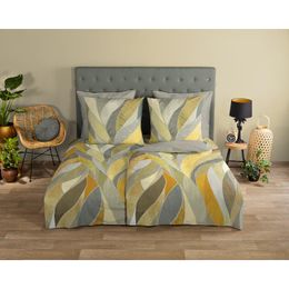 Good Morning Wendebettw&auml;sche &raquo;Yellowst&laquo; 3 Stk. 100% Baumwolle, Renforc&eacute;, Rei&szlig;verschluss, Wendeoptik, modern bunt Renforc&eacute;, Obermaterial: 100% 