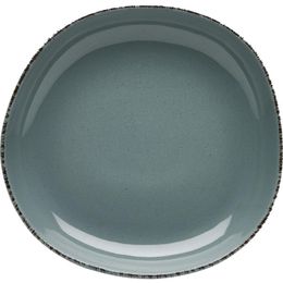 Van Well Pastateller &raquo;Urban, tiefer Teller 20 cm, 6 St&uuml;ck&laquo; Teller Set, sp&uuml;lmaschinen- und mikrowellengeeignet grau Steinzeug 20cm