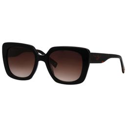 Brendel Eyewear Damen BRENDEL eyewear Sonnenbrille &raquo;Modell 906205&laquo; Form Karree/Eckig, Logoschriftzug auf B&uuml;gel, Kunststofffassung schwarz 